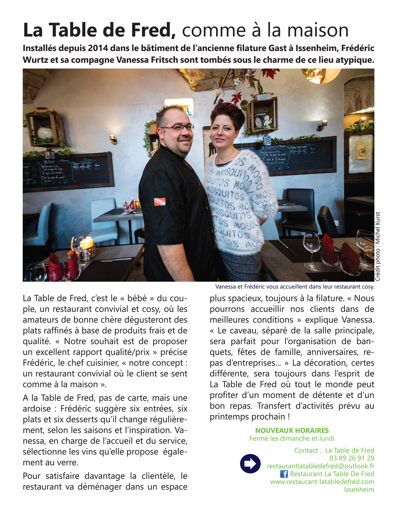 COM'bulle N°1 : La Table de Fred